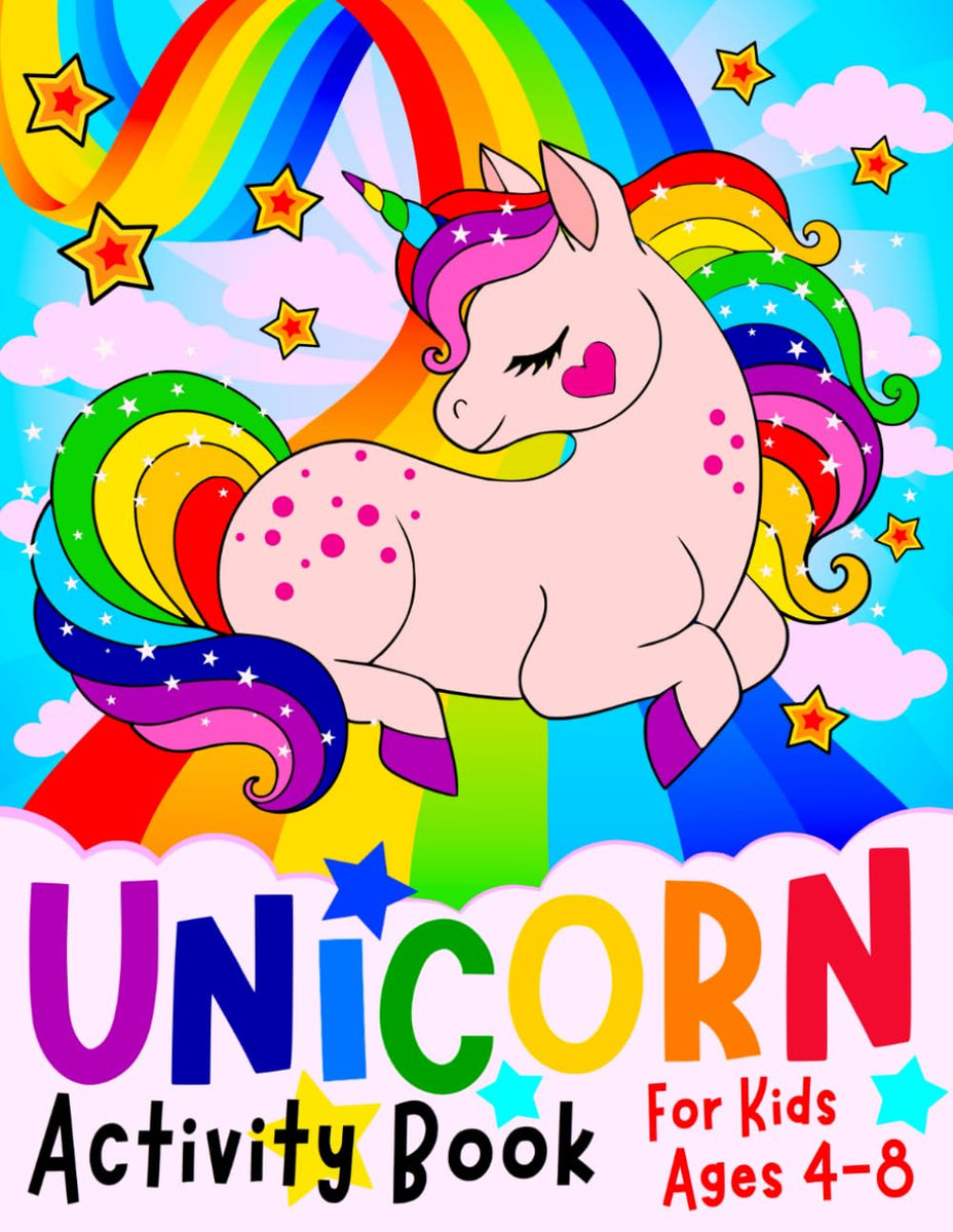 Unicorn Activity Book for Kids ages 4-8 (Silly Bear Coloring Books ...