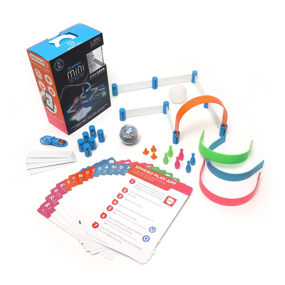 Sphero Mini Activity Kit - App-Enabled Coding Robot - 55 Piece Constru ...