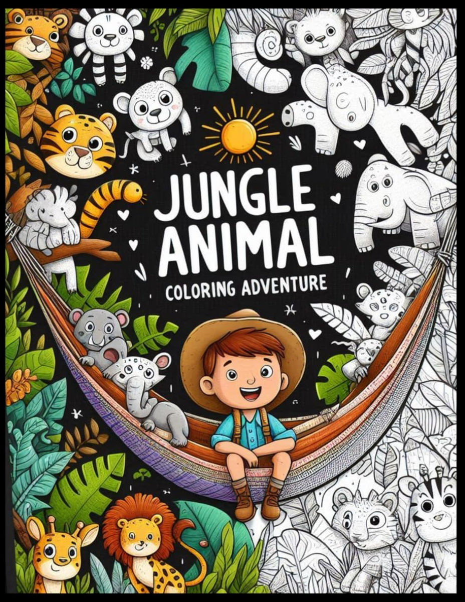Jungle Animal Coloring Adventure for Kids – Part 1 | Fun & Educational ...
