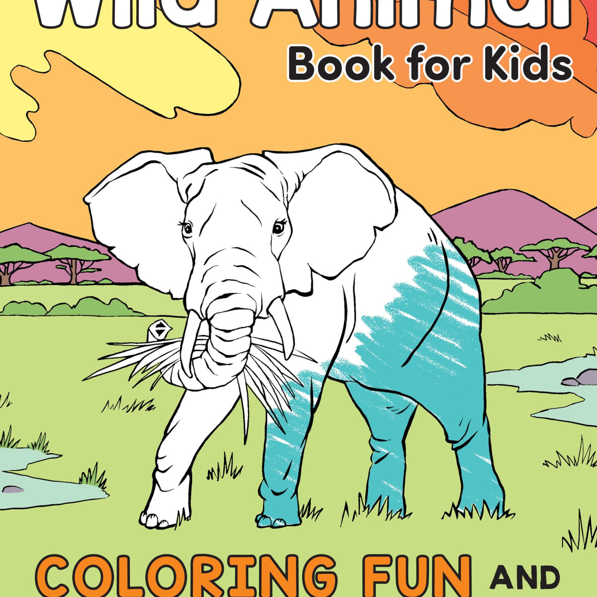 Wild Animal Book for Kids: Coloring Fun and Awesome Facts (A Did You K ...