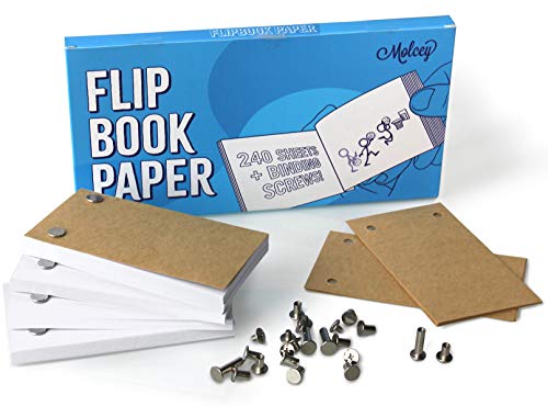 Blank Flip Book Paper with Holes - 240 Sheets (480 Pages) Flipbook Ani ...