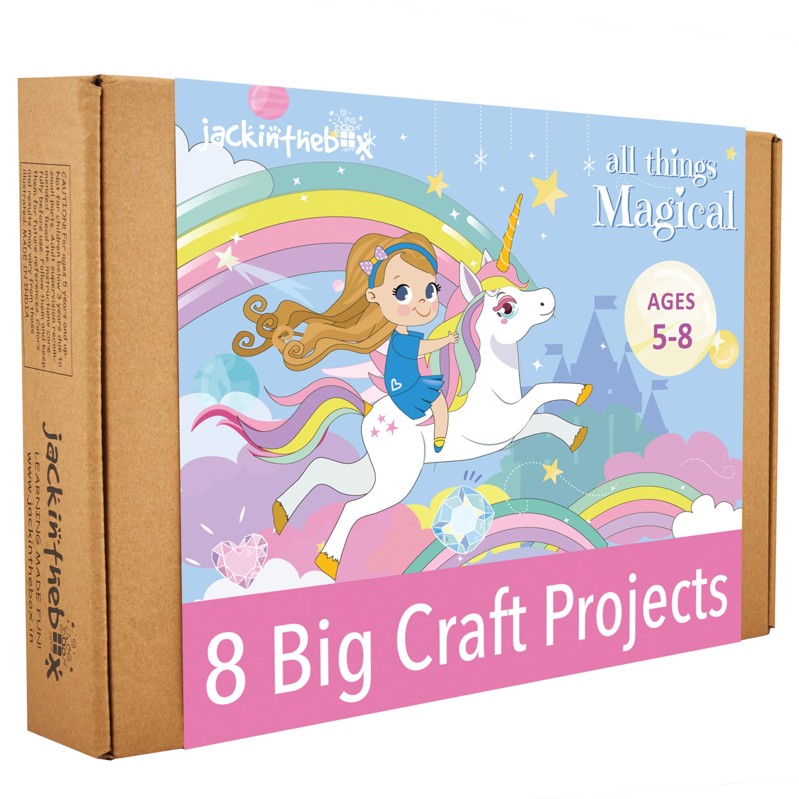 jackinthebox Unicorn Crafts for Kids Ages 5-8, 8-in-1 Unicorn Gifts for ...