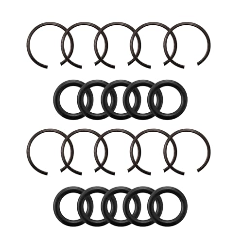 10 Packs 1/2" Impact Wrench Socket Retainer Rings with O-ring, Replace ...