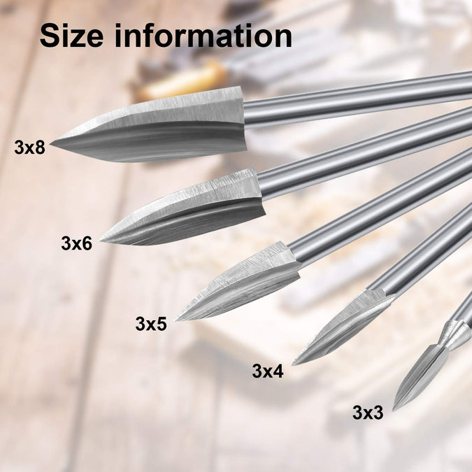 *10 Pieces Wood Carving Drill bits Wood Carving Engraving Tools Rotary ...