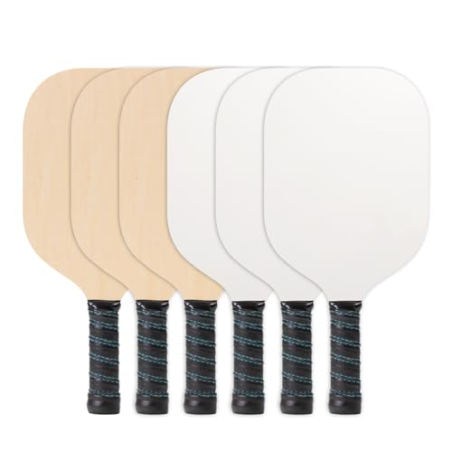 PYD Life 6 Pack Pickleball Paddles Plywood Sublimation Blanks 7.5" x 1 ...