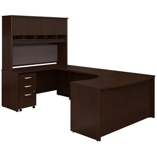 Bush Business Furniture Series C 60W Left Handed Bow Front U Shaped De ...