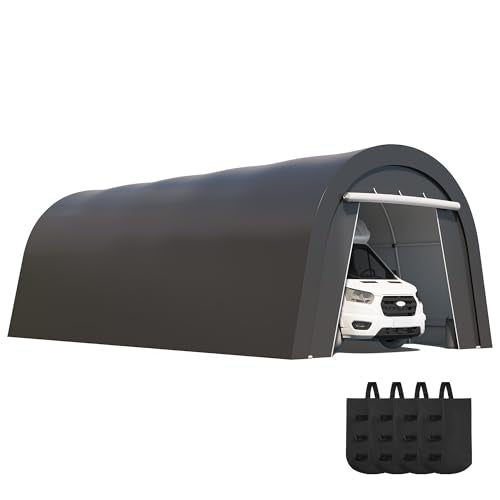 Wisteria Lane Heavy Duty Carport with 4 Cloth Bags, All-Weather Portab ...