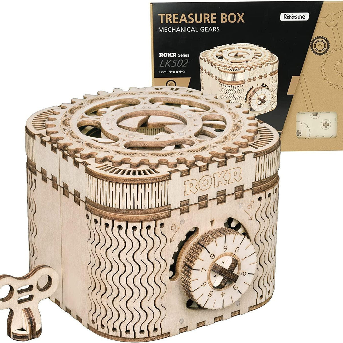 3D Wooden Treasure Box Puzzle Kit for Creative DIY Fun – WoodArtSupply
