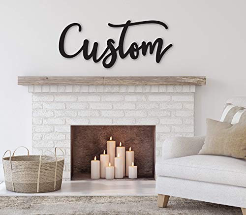 Custom Wood Word Sign, Wall Decor, Personalized Wooden Wall Art, Any c ...