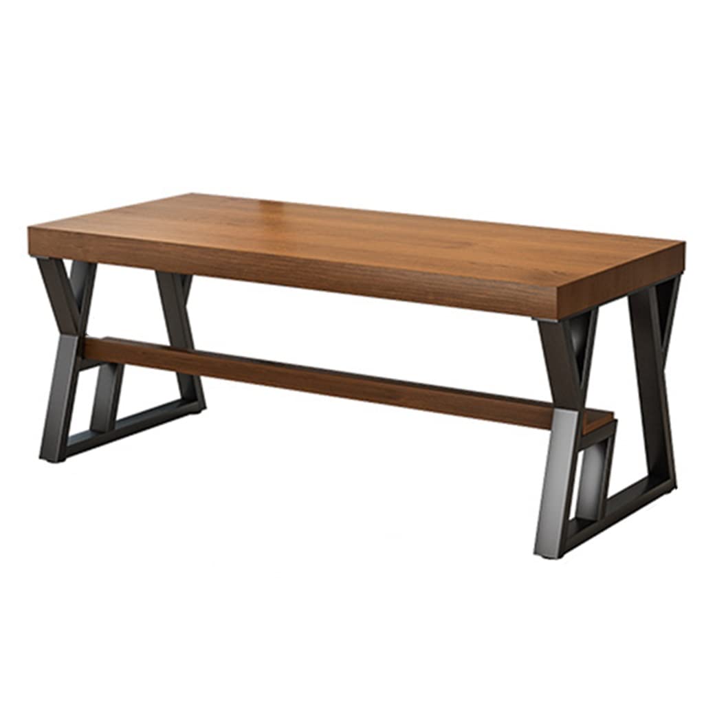 ZYYWX Simple Solid Wood Desk, Personal Workbench with Storage Rack, We ...