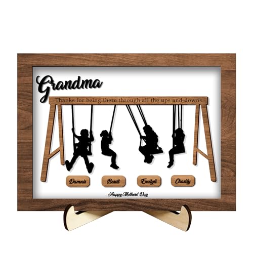Personalized Swing Set Sign Wooden Sign with Kids Name,Mothers Day ...