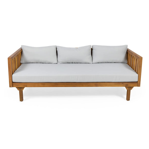 Christopher Knight Home Tina Outdoor 3 Seater Acacia Wood Daybed, Teak ...