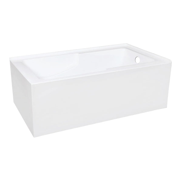 Aqua Eden VTAM6032R22S 60-Inch Acrylic 2-Wall Corner Alcove Tub with C ...