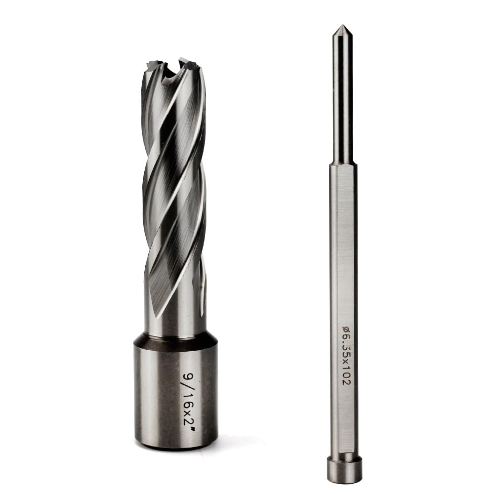 OSCARBIDE Annular Cutter 9/16 inch Cutting Diameter,2 inch Depth of Cu ...