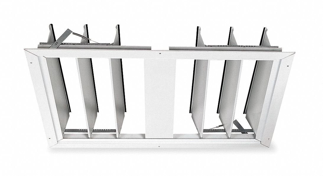 Dayton 36" Whole House Fan Economy Ceiling Truss Shutter/Ceiling Shutt ...
