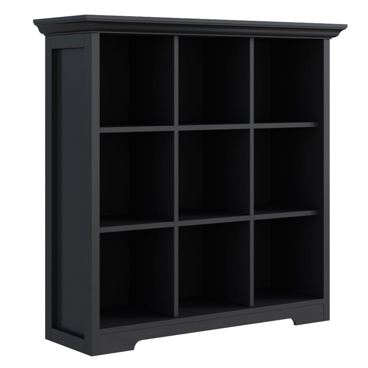 Stylish Black 3-Tier Cube Storage Bookcase with Base by OSCHF ...