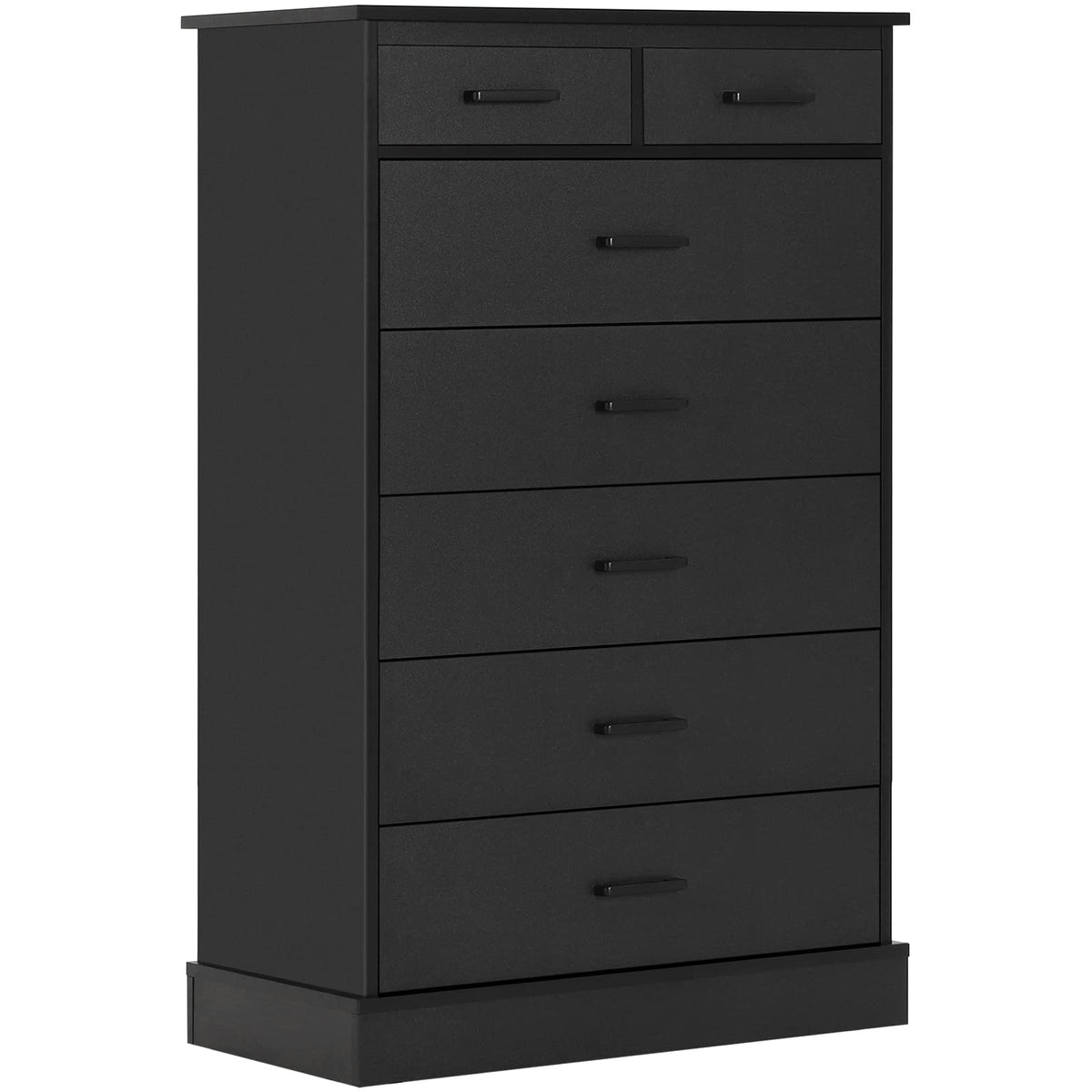 Hasuit Black Dresser for Bedroom, Tall 7 Drawer Dresser with Sturdy Ba ...