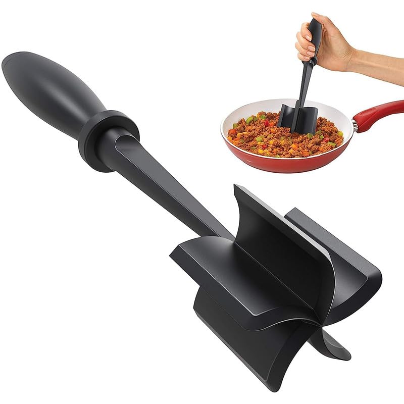 Meat Chopper, Heat Resistant Meat Masher for Ground Beef, Hamburger Me ...