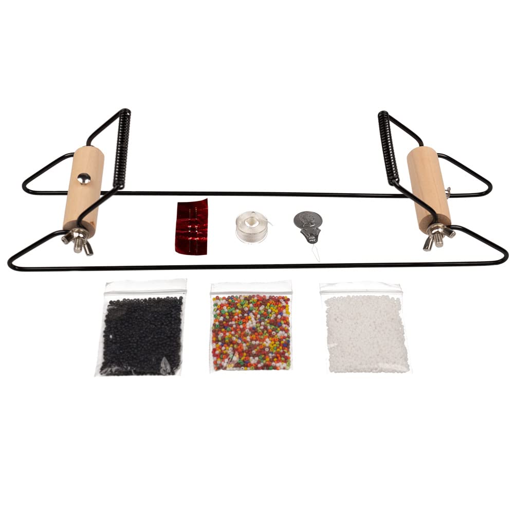 Beadsmith Metal Bead Loom Kit | Includes Thread, Needles, 18-Gram Glas ...