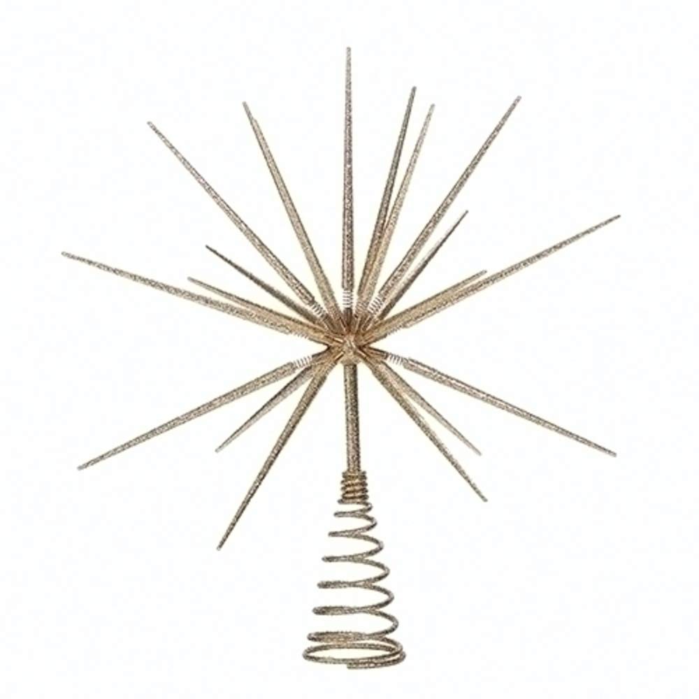 Roman 133174 Gold Burst Tree Topper Spikes on Spring, 15 inch ...