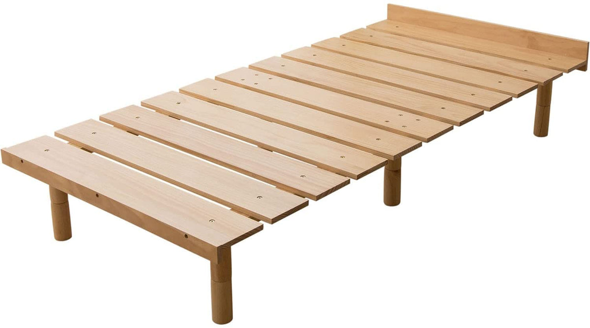 EMOOR Wood Slatted Floor Bed Frame OSMOS Twin for Japanese Futon Mattr ...