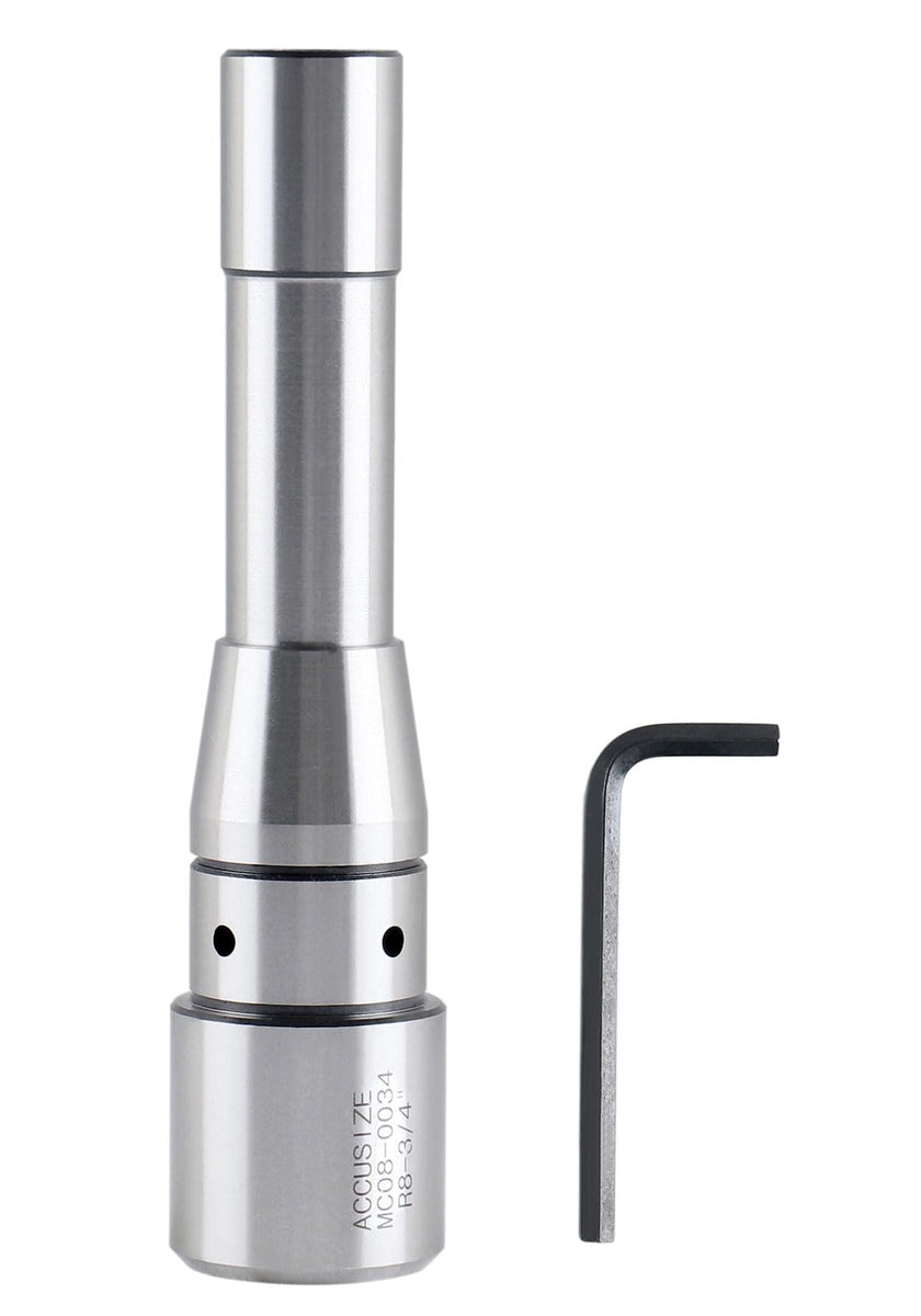 Accusize Industrial Tools R8 to 3/4'' Weldon Shank Arbor Adapter, Comp ...