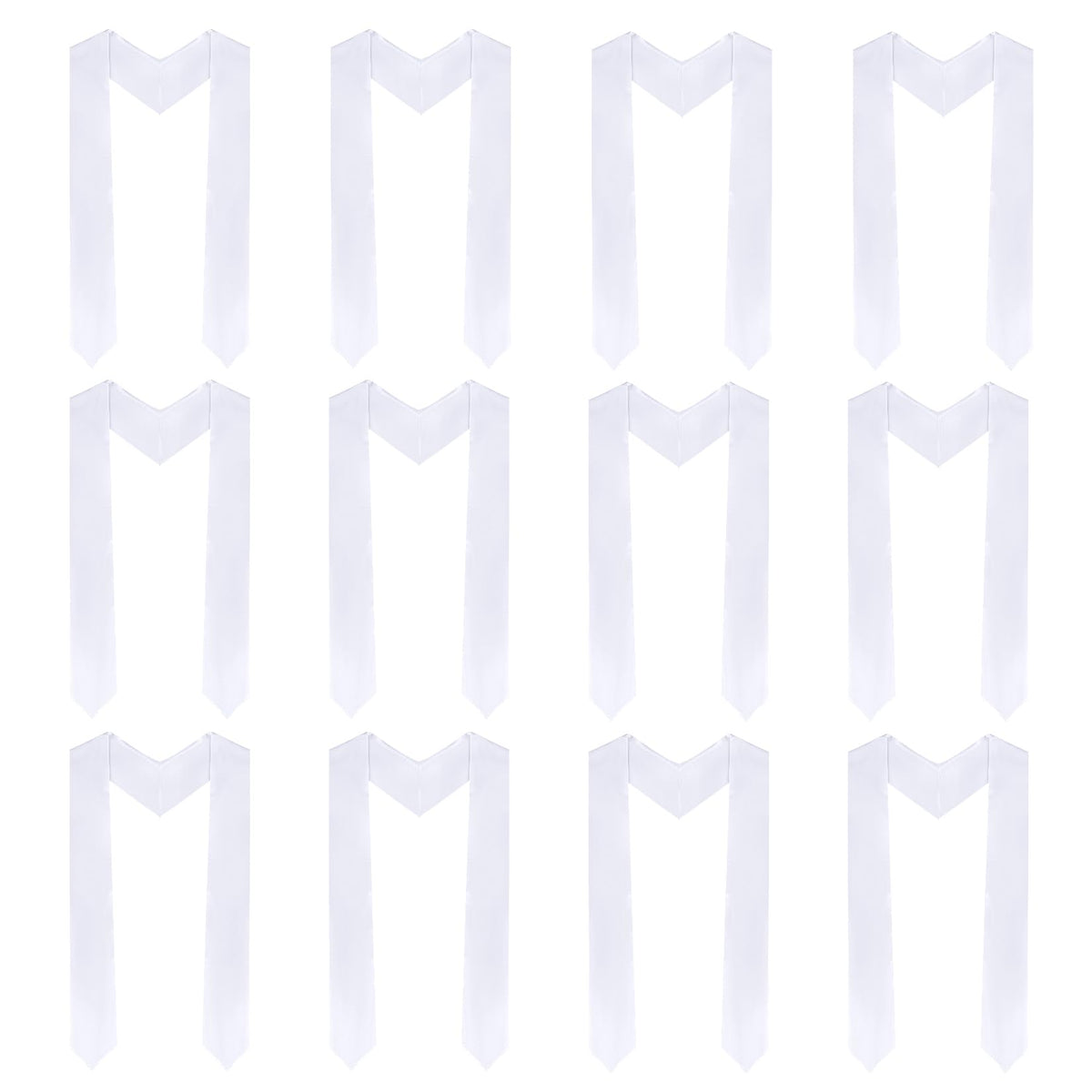 baotongle 12 Pieces Unisex Graduation Stole Sublimation Blank Graduati ...