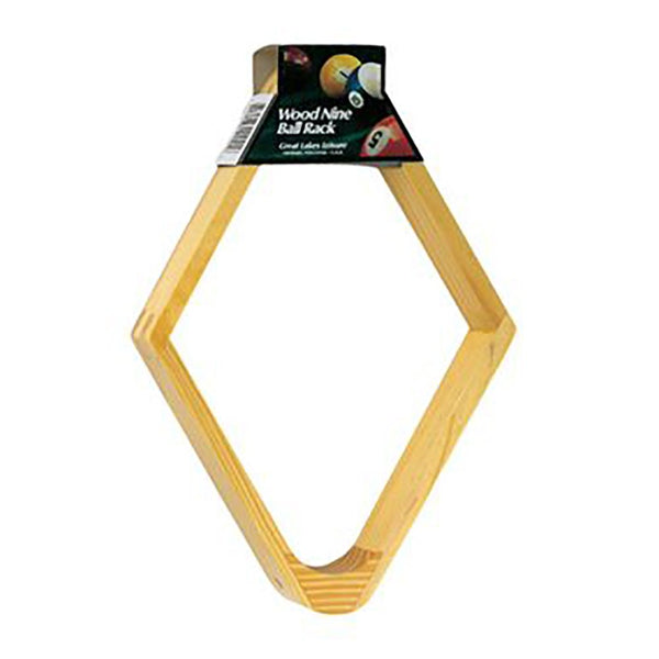 Viper Billiard/Pool Table Accessory: 9-Ball Rack, Hardwood Diamond, Ho ...