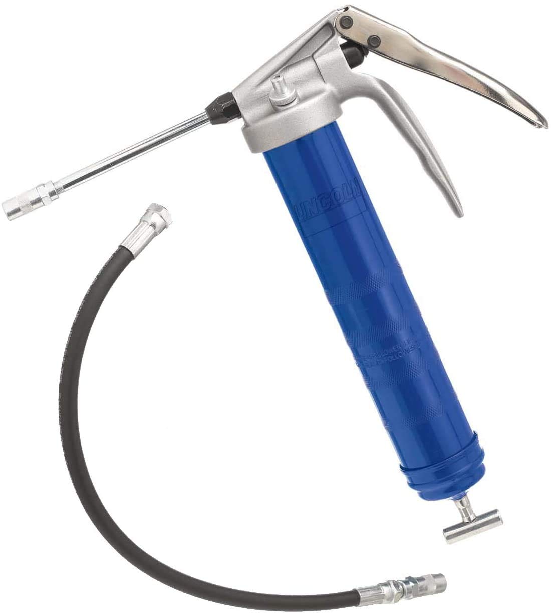 Lincoln 1134 Pistol Grip Grease Gun with 18" Whip Flex Hose and Coupler ...