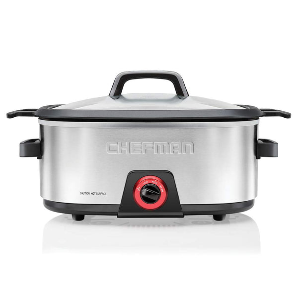 Chefman 6-Quart Slow Cooker, Electric Countertop Cooking, Stovetop & O ...