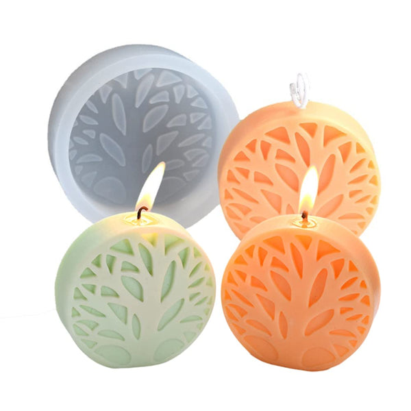 Cestony 3D Tree of Life Silicone Molds for Making Candle Resin Pillar ...
