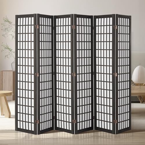 VEVOR Room Divider, 6 Panel Japanese Room Divider, Folding Privacy Scr ...