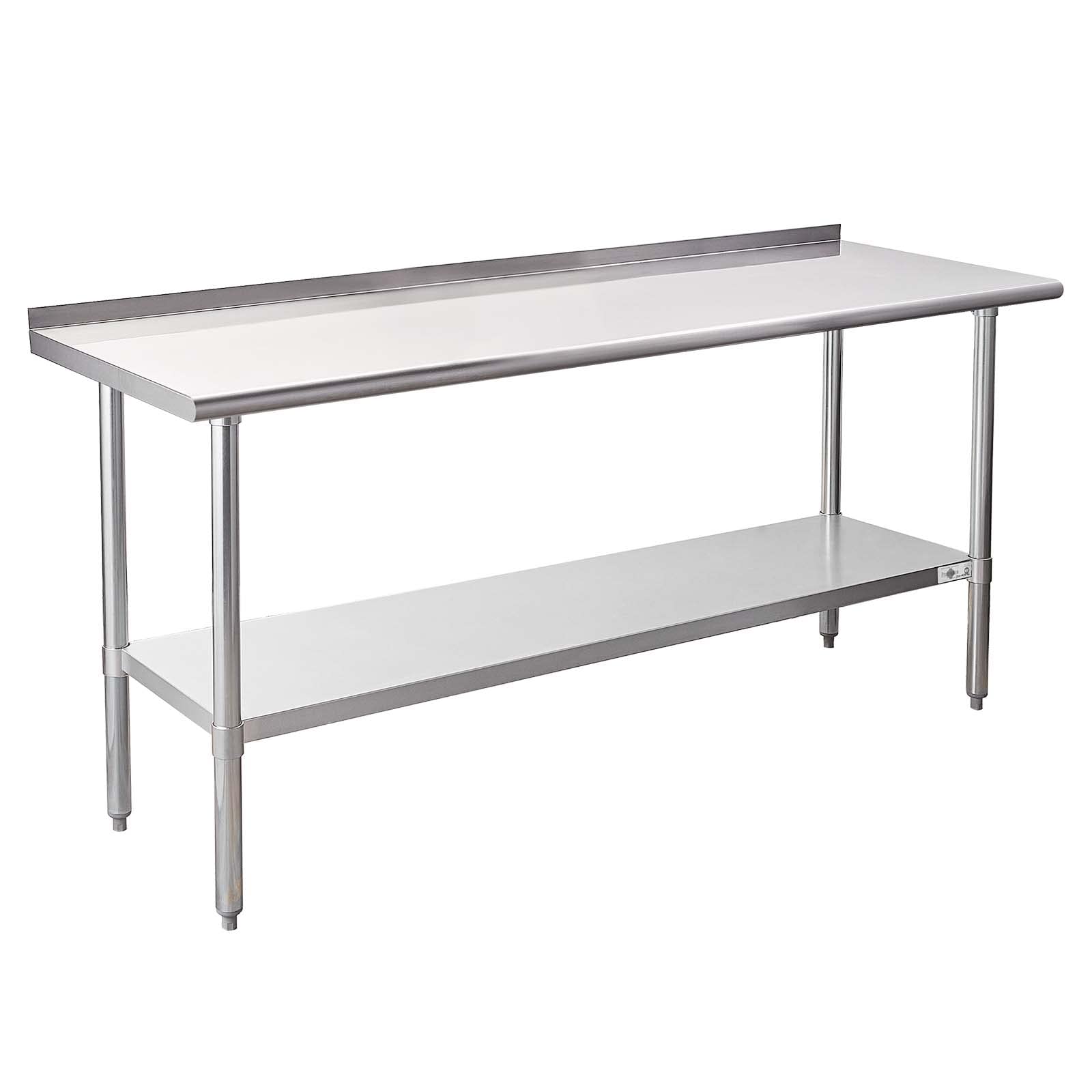 Profeeshaw Stainless Steel Prep Table NSF Commercial Work Table with ...