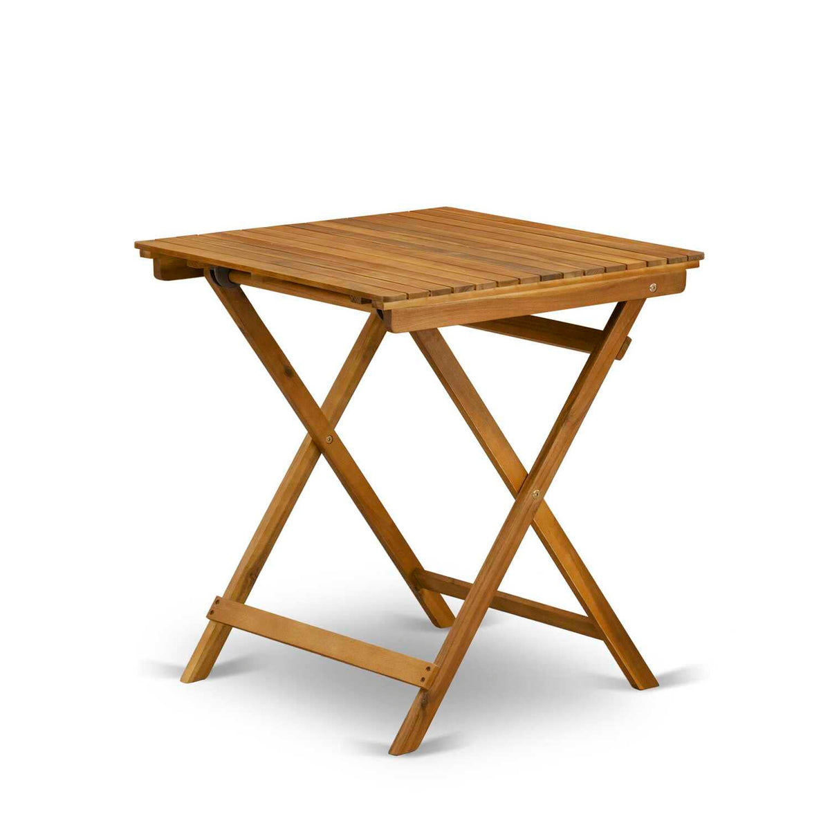 East West Furniture Selma 3 Piece Patio Bistro Set Contains a Square O ...