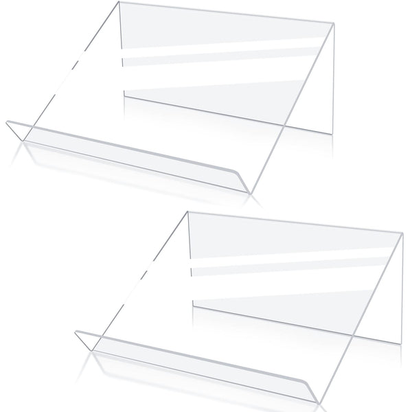 Kamehame Book Stands for Display, 2 Pack Slightly Elevated Clear Acryl ...