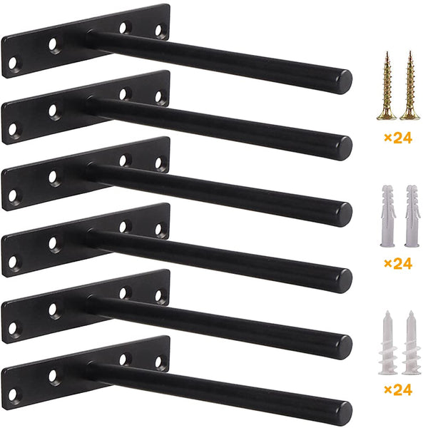 Blind Floating Shelf Brackets - DIY Heavy Duty 8 inch Wall Shelf Brack ...