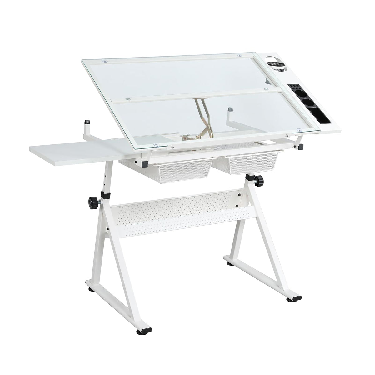 Drafting Table w/Stool, Height Adjustable Drawing Table, Multifunction ...