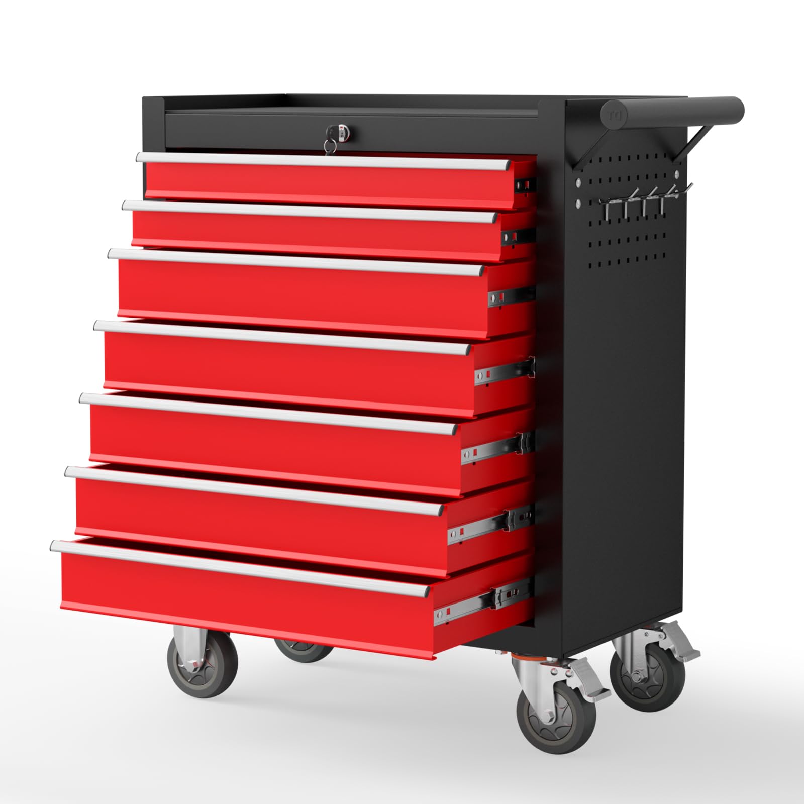 Kieperi 7 Drawer Rolling Tool box with Wheels, Rolling Tool Chest with ...