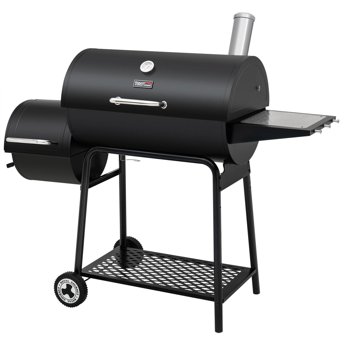Royal Gourmet CC1830M 30-Inch Barrel Charcoal Grill with Offset Smoker ...