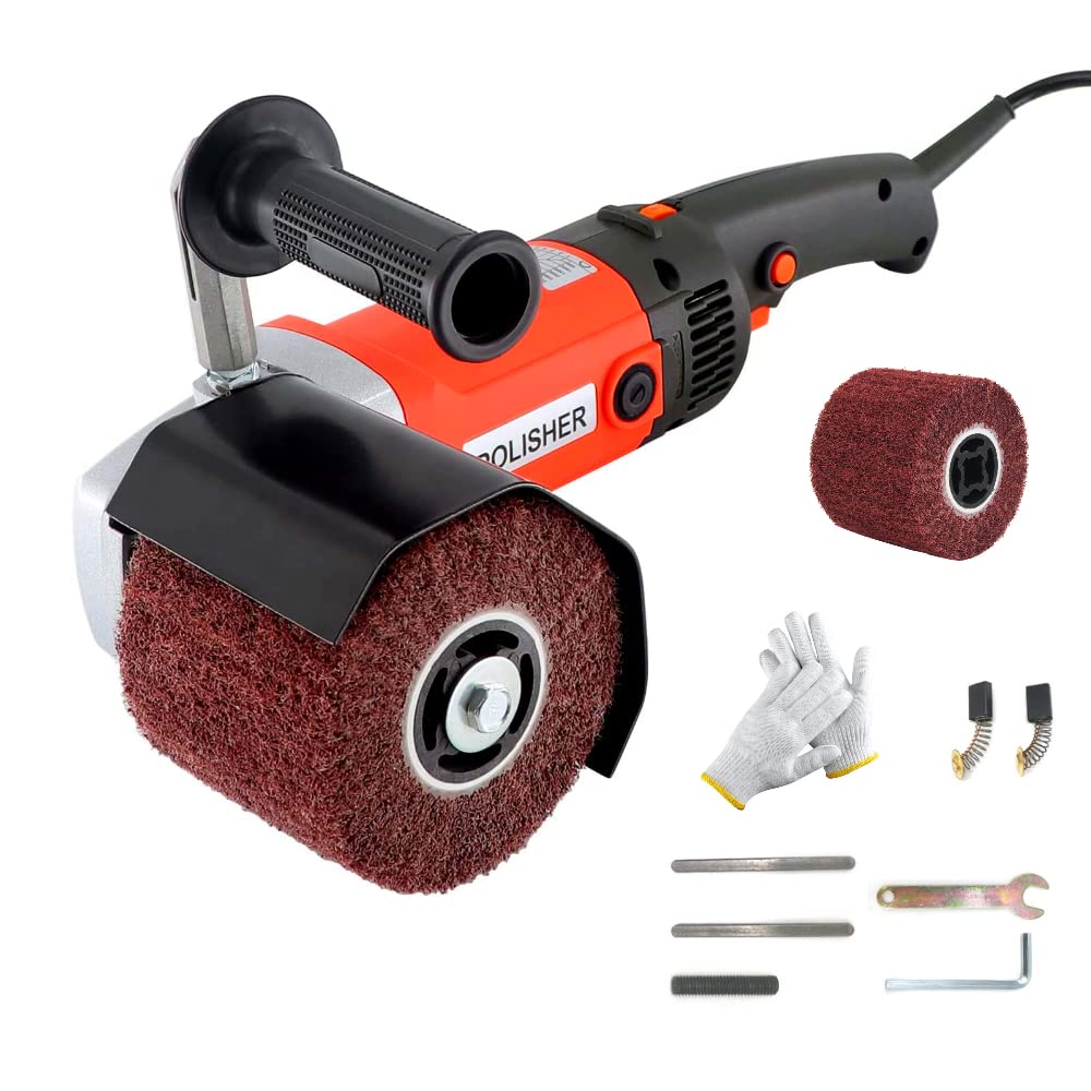 HaTur Electric Burnishing Polishing Machine Handheld Wheel Polisher Sa ...
