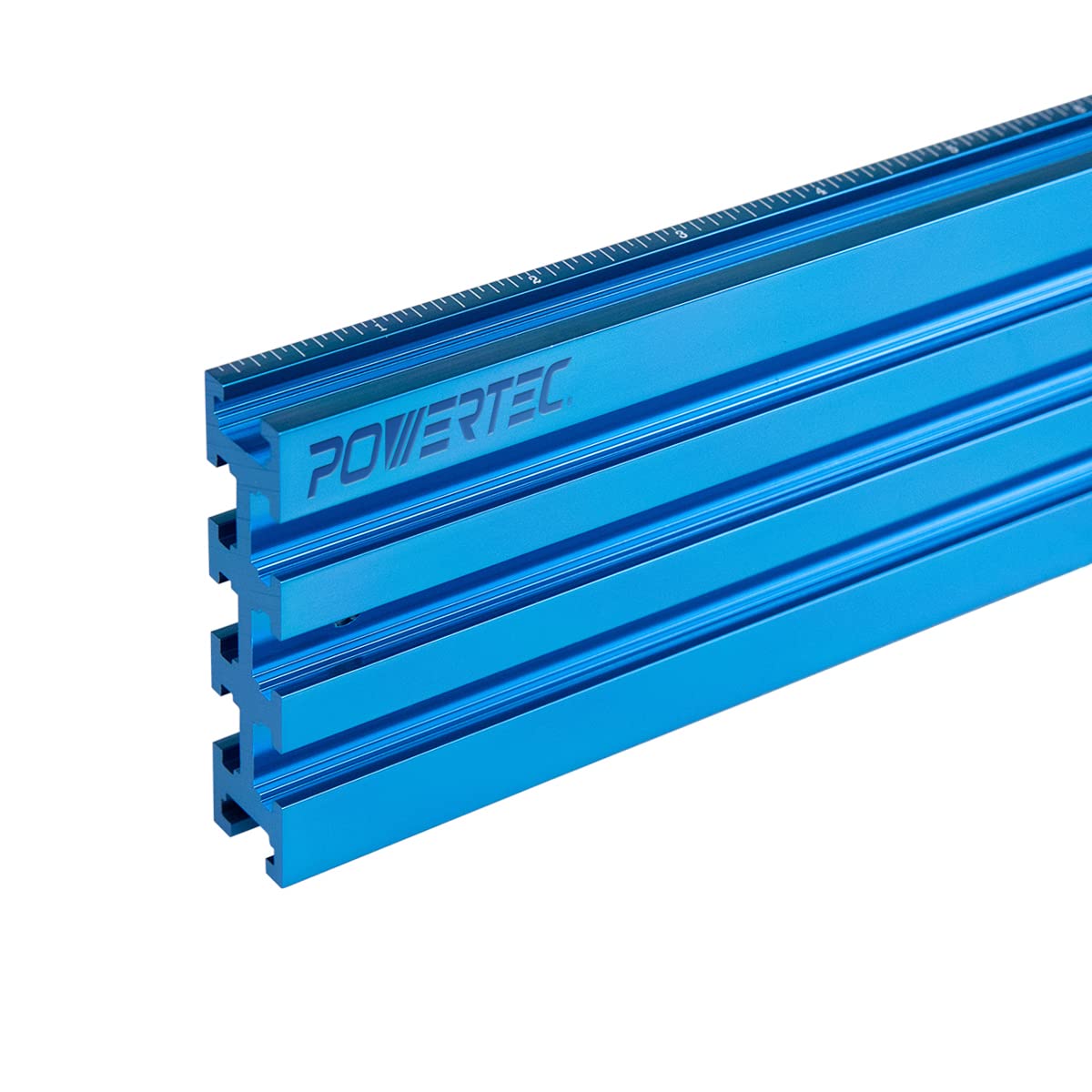 POWERTEC 71489 Multi T-Track Fence with Laser Measure Left to Right, 3 ...