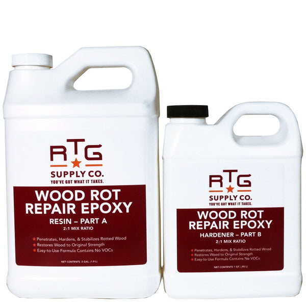 RTG Supply Co - Wood Rot Repair Epoxy (Half-Gallon) – WoodArtSupply