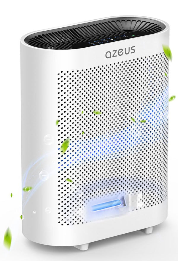 AZEUS True HEPA Air Purifier for Home, Up to 2160 sq ft Large Room, UV ...