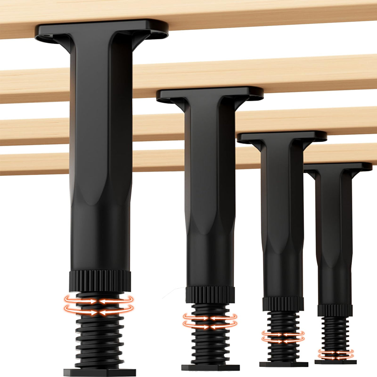 FafdBinm 4PC Bed Frame Support Legs Stabilizer Replacement Universal S ...