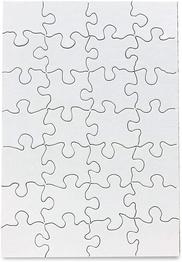 Hygloss Products 8 Blank Jigsaw Puzzles with Envelopes – 5.5 x 8 Inch ...