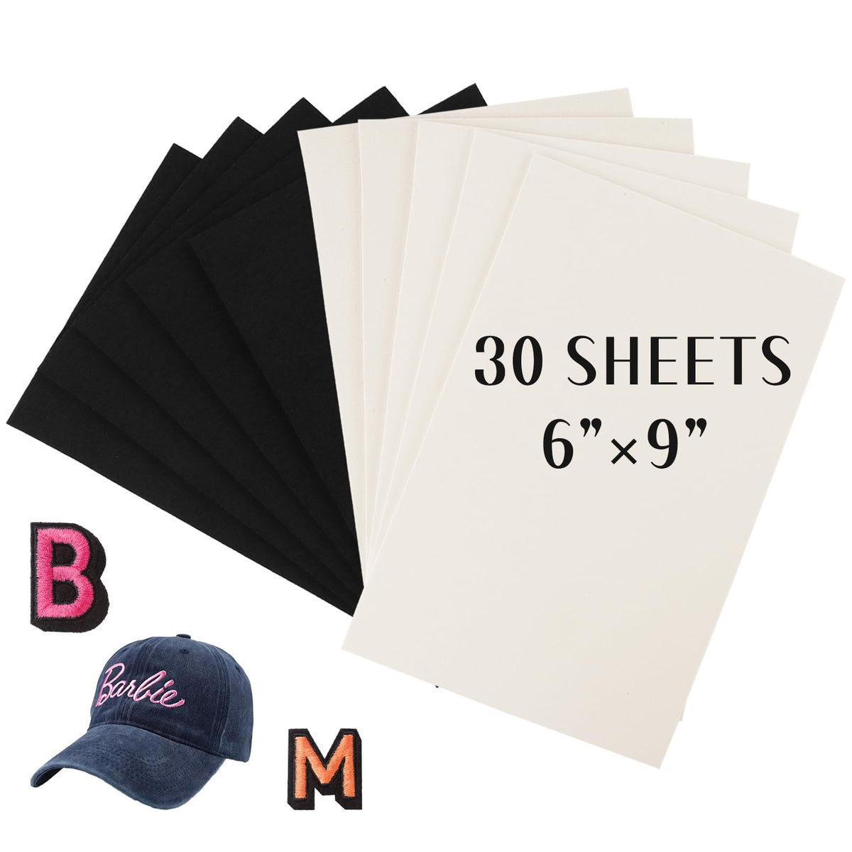 30 Pcs 6×9 Inch 3mm EVA Puffy Foam Sheets – High-Density Embroidery Fo ...