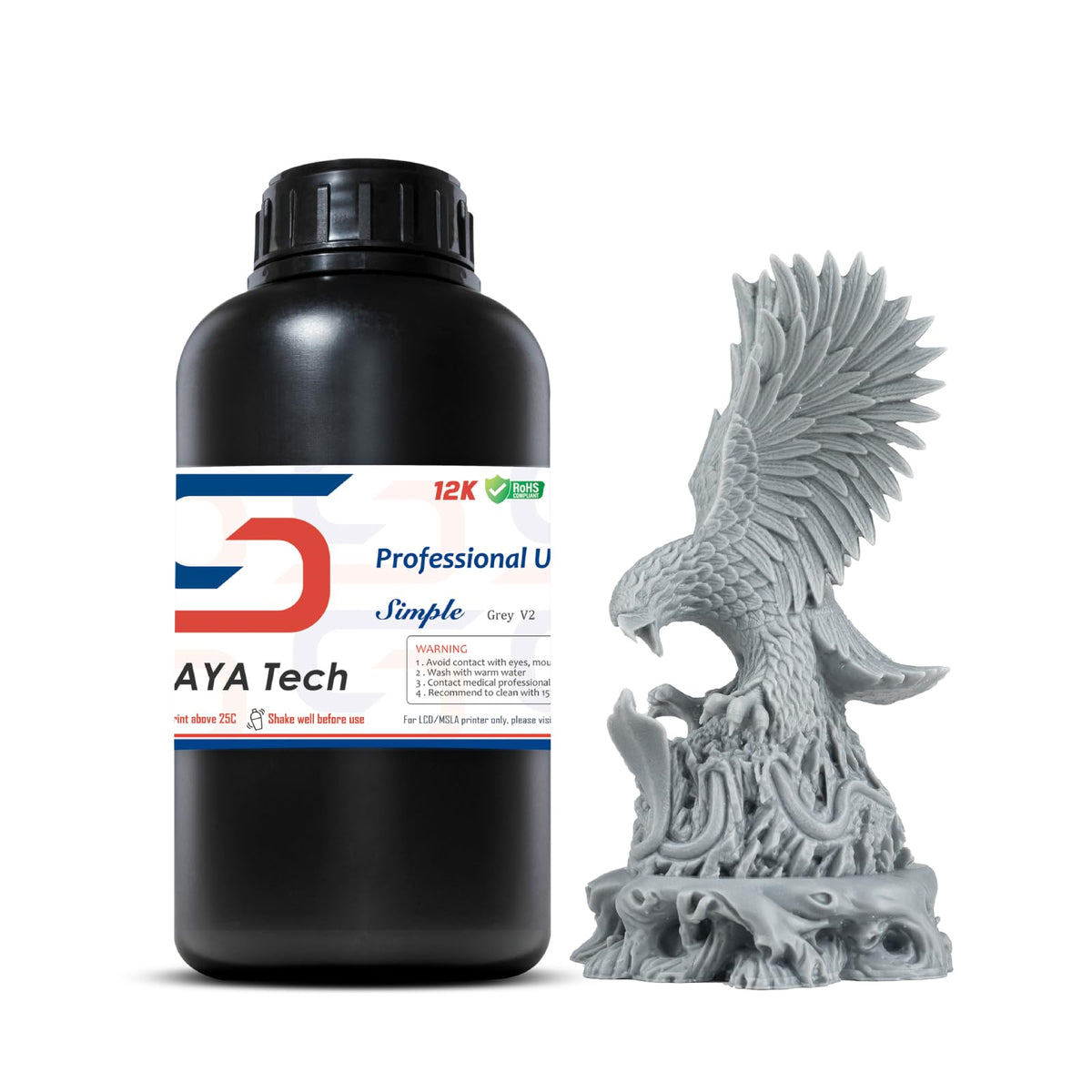 Siraya Tech Simple Water Washable 3D Printer Resin, Low Odor, Easy to ...