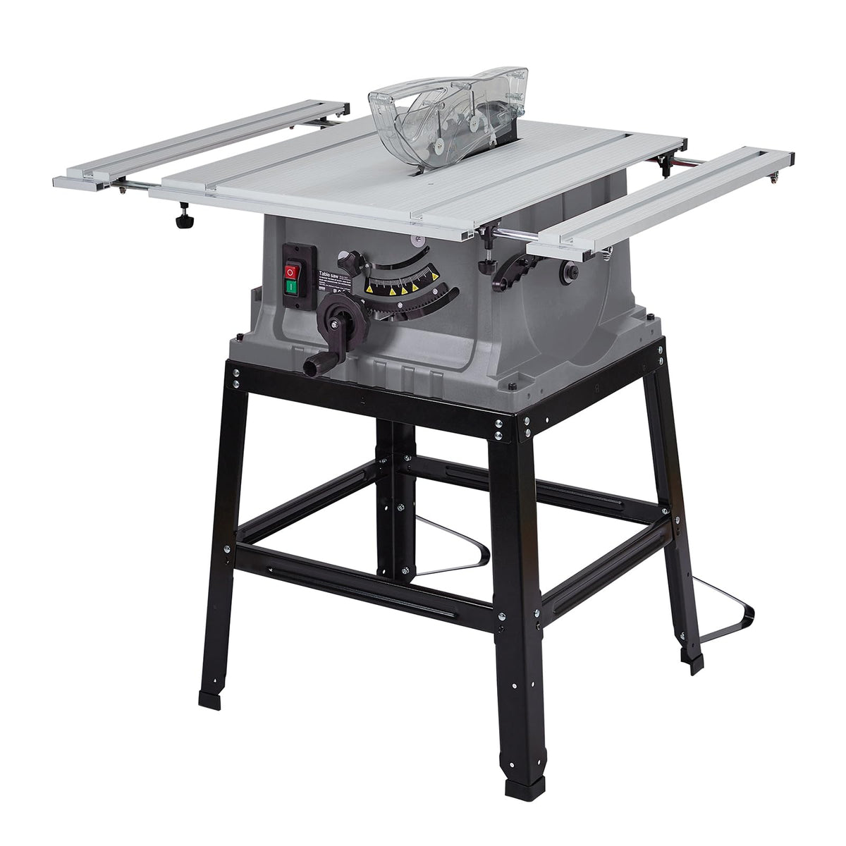 GarveeTech Table Saw, 10 Inch 15A Multifunctional Saw With Stand & Pus ...