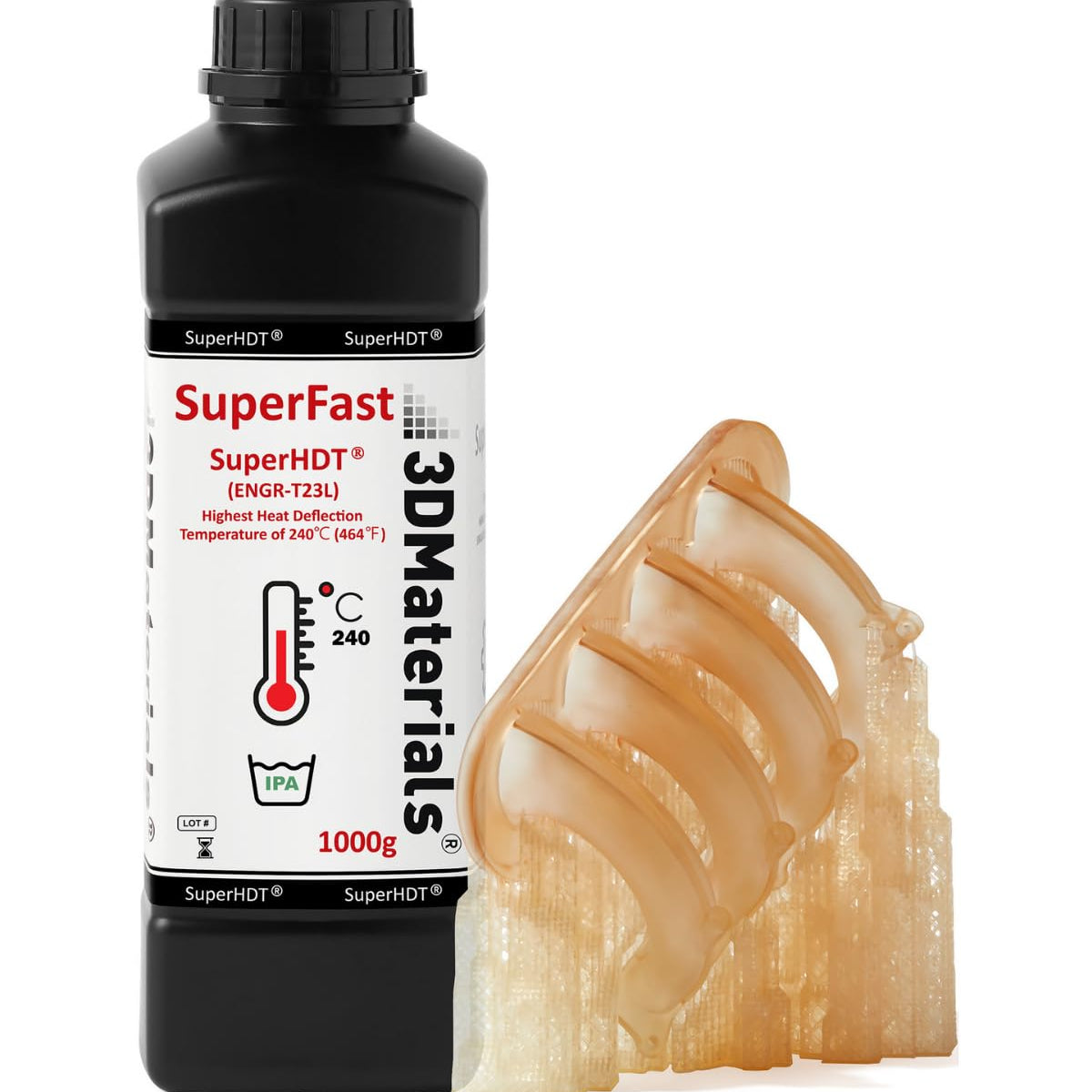 SuperHDT 3D Printer Resin, Highest Heat Deflection Temperature 464°F ...