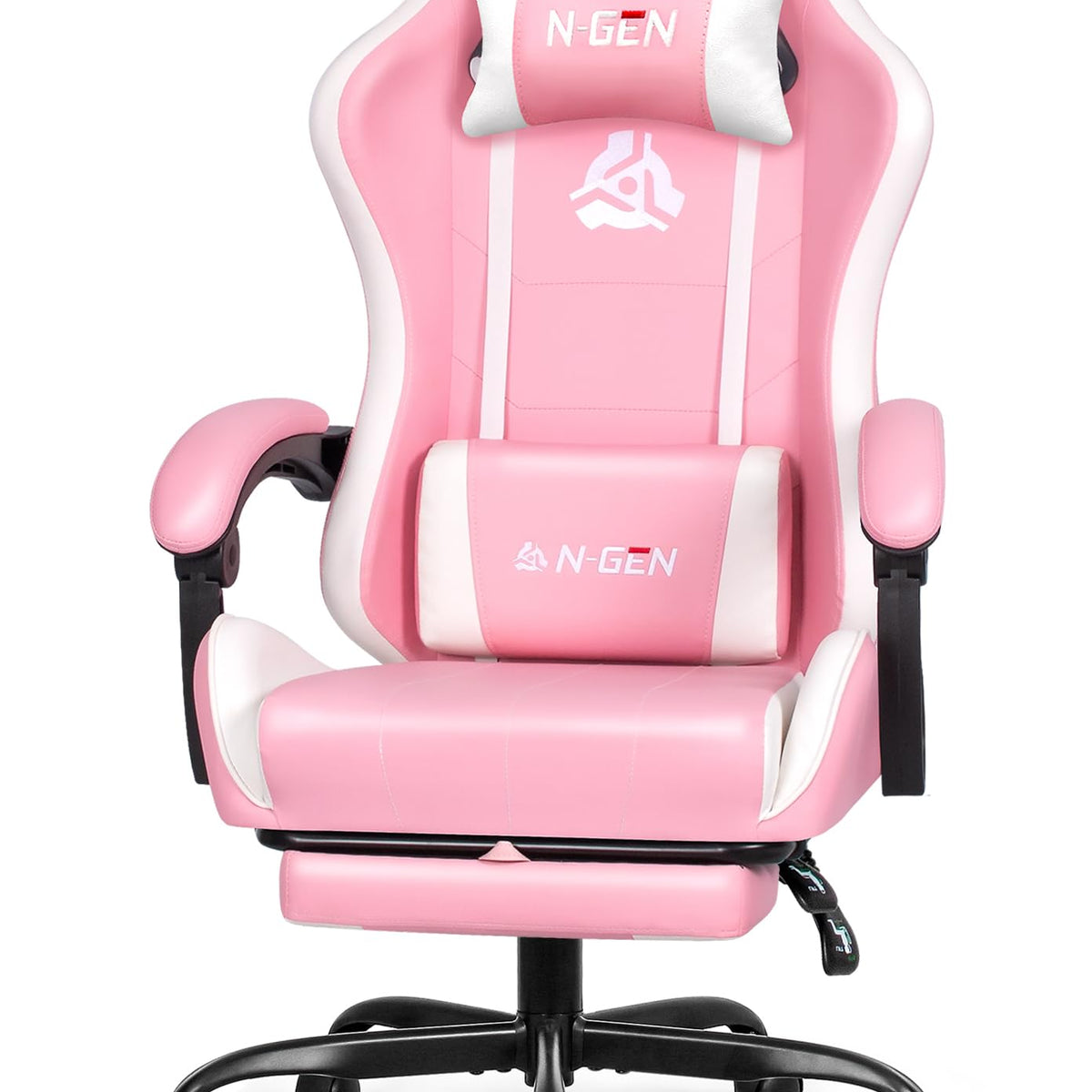 N-GEN GAMING Video Gaming Chair with Footrest High Back Ergonomic Comf ...